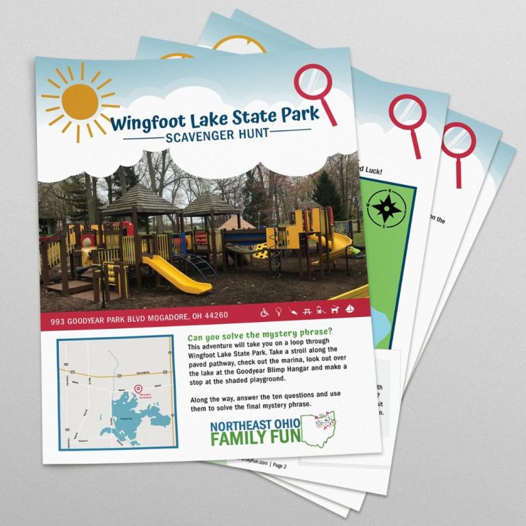 Wingfoot Lake Park Scavenger Hunt - Northeast Ohio Family Fun